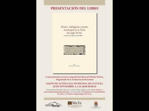 Vídeo presentación del libro «Honor, hidalguías y poder municipal en la ...