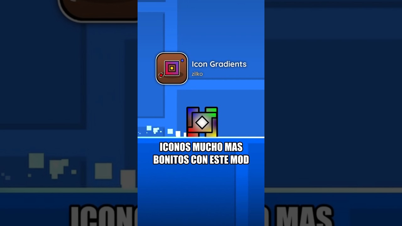 Mod: Icon Gradients #geometrydash #gdupdate #gd #geode #mods
