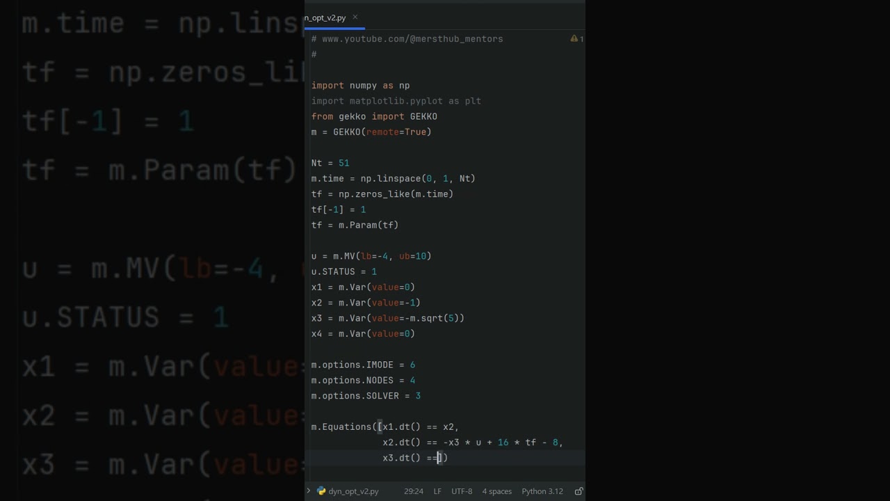 Master Dynamic Optimization in Python with GEKKO: Solve and Visualize Control Problems Easily