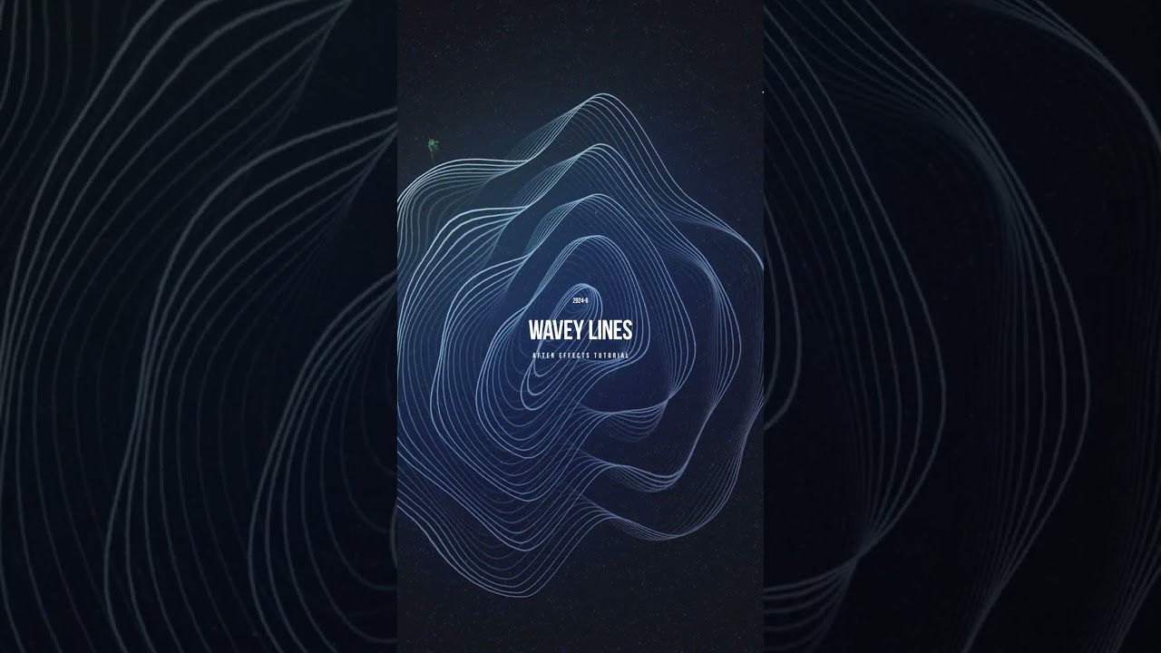 Creating Stunning Animated Wavy Lines | After Effects Tutorial