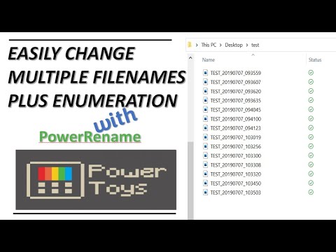 Change Multiple Filenames Plus Enumeration with PowerRename
