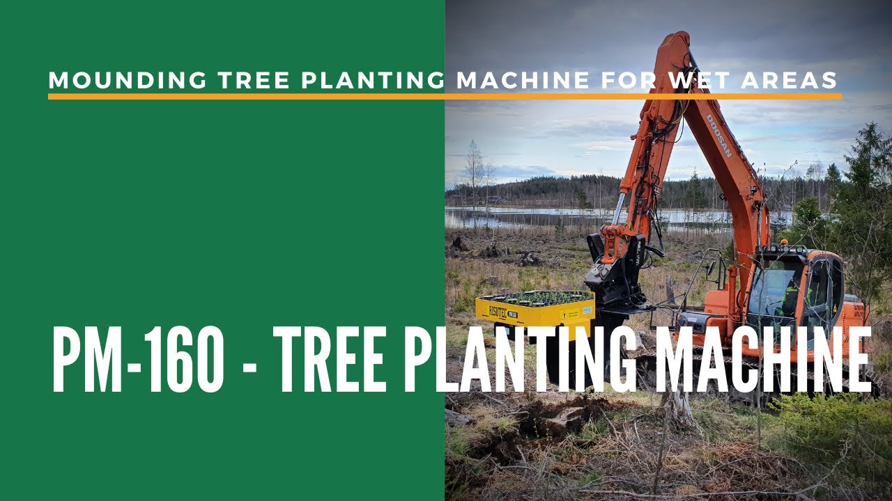 Risutec PM160 mounding tree planting machine