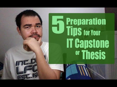 5 Preparation Tips for Your IT Capstone Project/Thesis