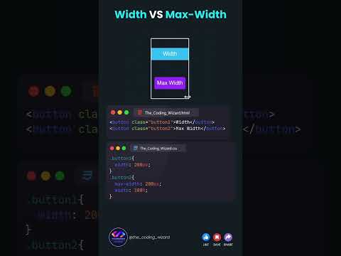 CSS Width Vs Max-Width Explained 🤯🤯🤯 #css3
