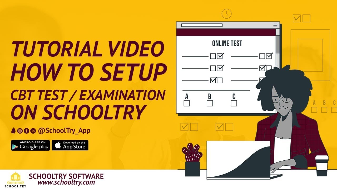 TUTORIAL VIDEO HOW TO SETUP CBT TEST / EXAMINATION ON SCHOOLTRY