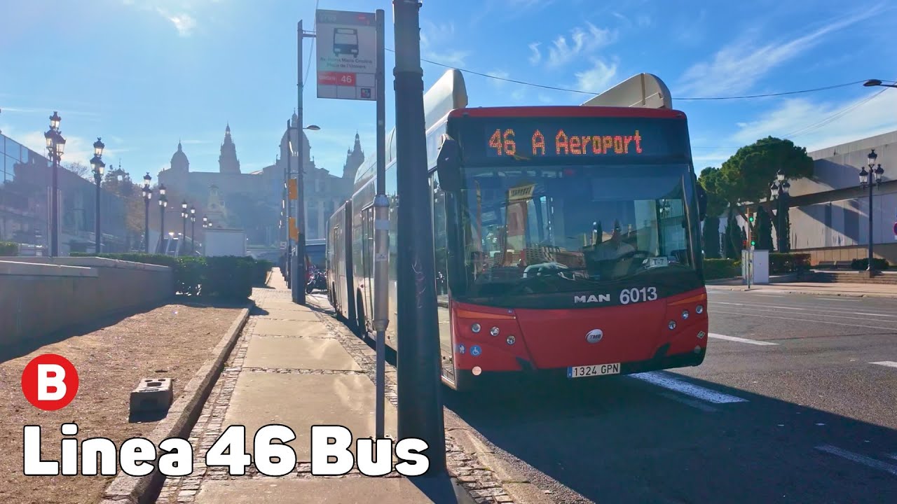 Line 46 Bus - Barcelona, Spain - Complete trip