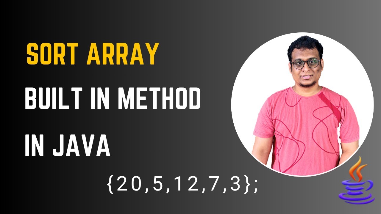 Java Program to Sort an Array Using Built-in Method