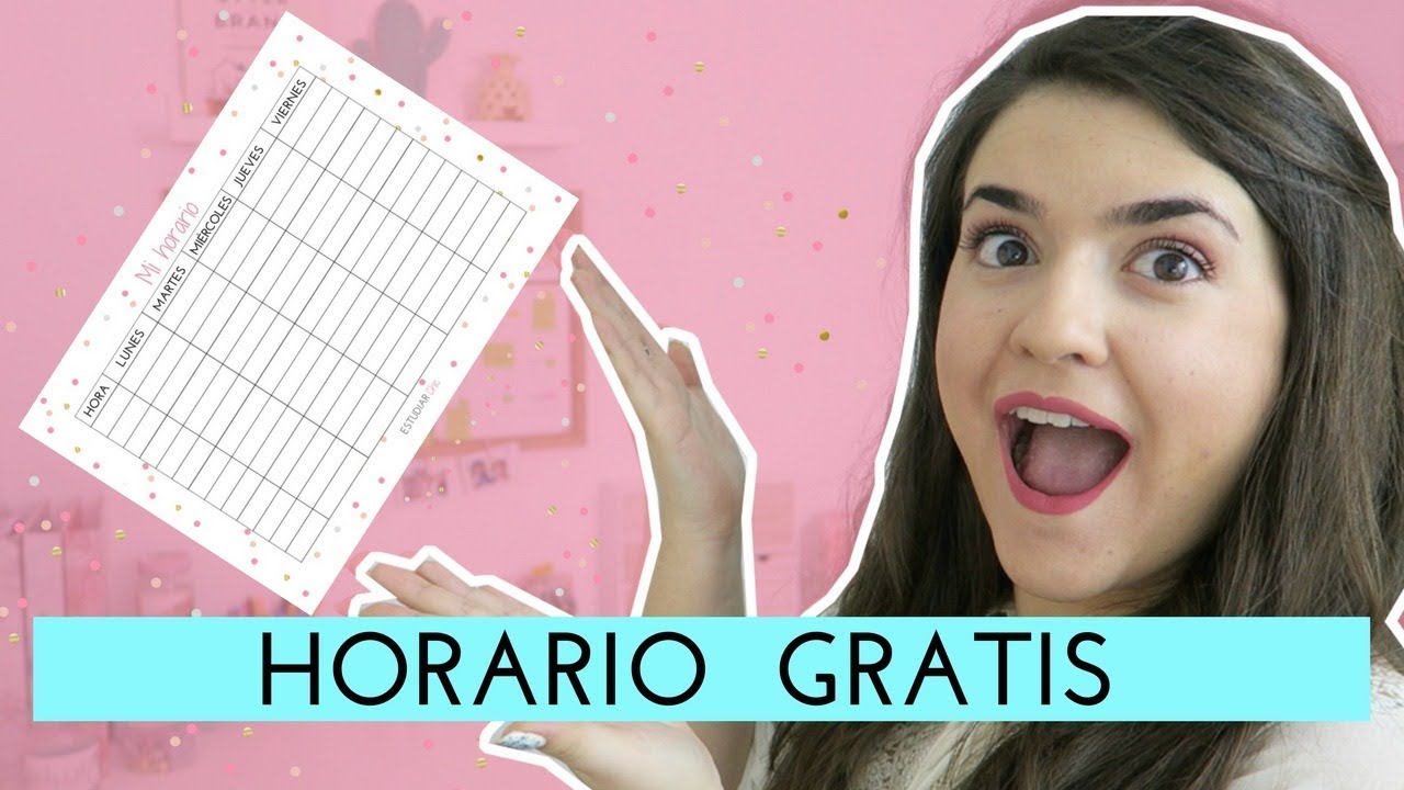 HORARIO ESCOLAR PARA IMPRIMIR GRATIS