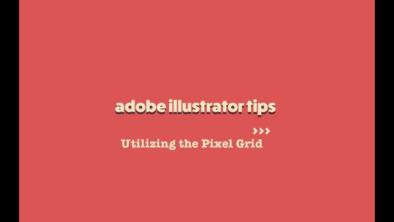 Adobe Illustrator Tips:  Utilizing the Pixel Grid