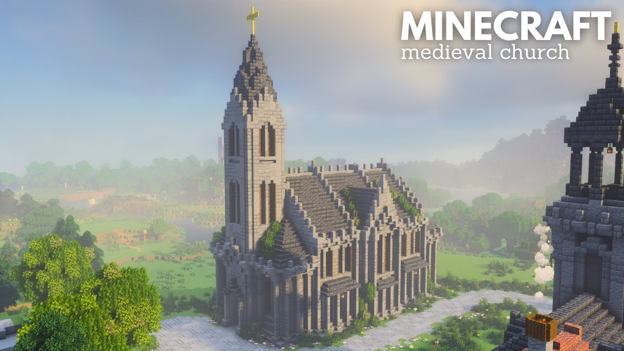Minecraft: How to build a Medieval Church | Minecraft Tutorial - Minecraft Builders