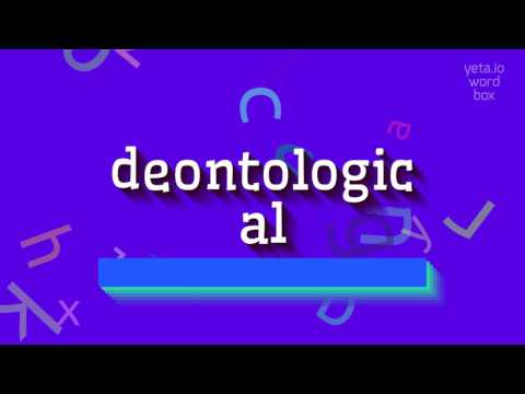 How to say "deontological"! (High Quality Voices)