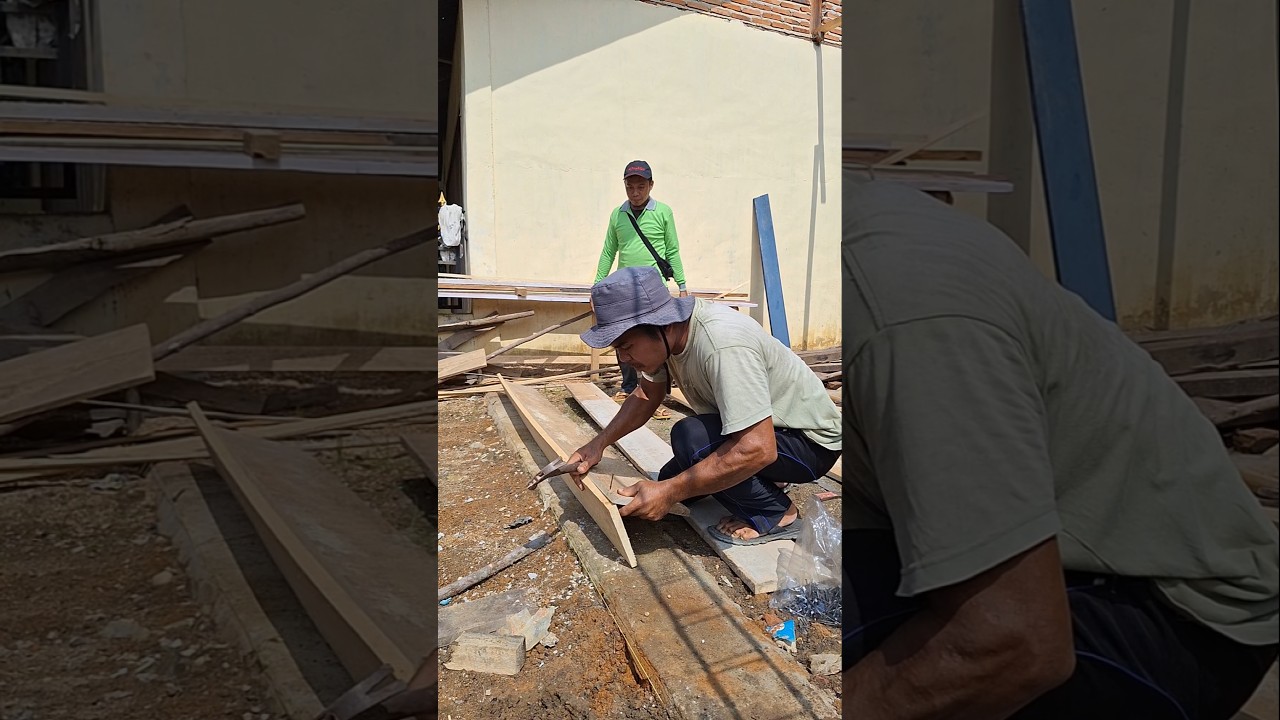 how to nail a block mall board alone.