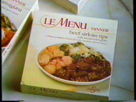 1985 Le Menu Frozen Dinners "Served with a Vintage Wine" TV Commercial