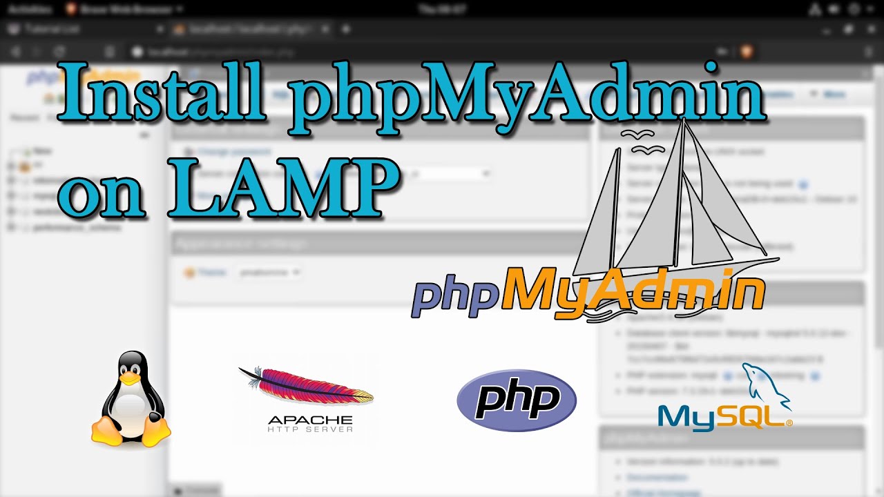 Install phpMyAdmin on LAMP Linux Apache MySQL PHP