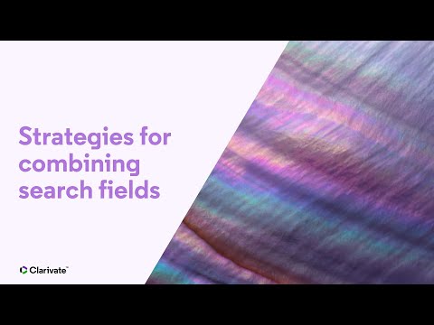 Strategies for combining search fields