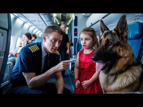 A Little Girl Flying With Her K9 German Shepherd — Pilot Tried To Kick Them Off, But