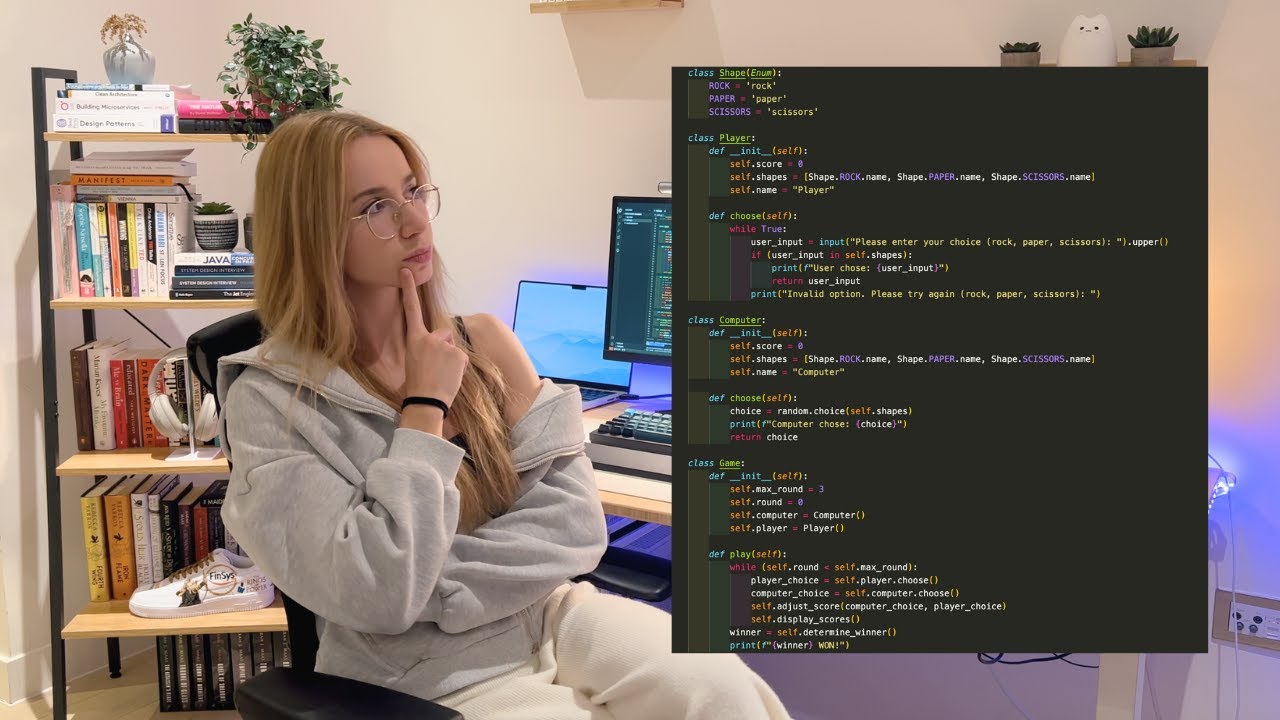 CODE WITH ME | Rock Paper Scissors Game in Python EASY *Beginner Friendly*