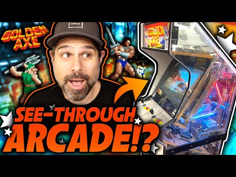 This Arcade is a fully-functioning, see-through, arcade machine!