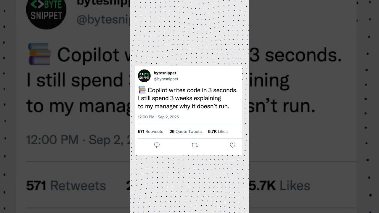 #coding #bytesnippet #programming #bugs #debugging