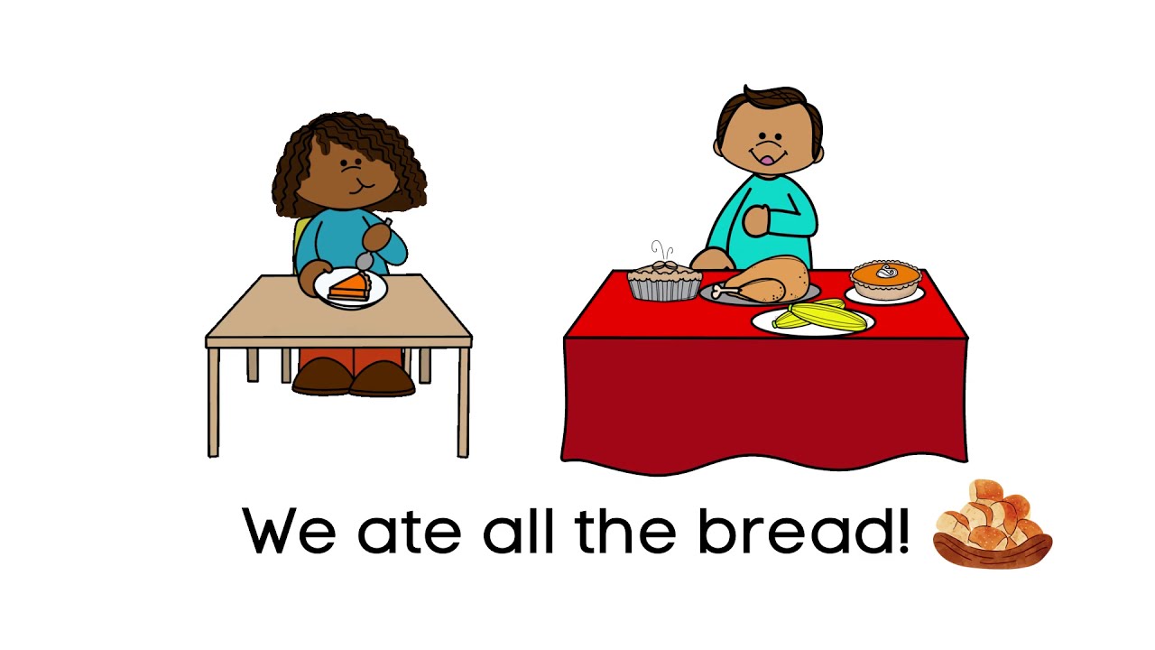 Sight Word 'All', Thanksgiving Dinner, Vocabulary, Video/Ebook, Virtual School, Learn to Read, FUN!!