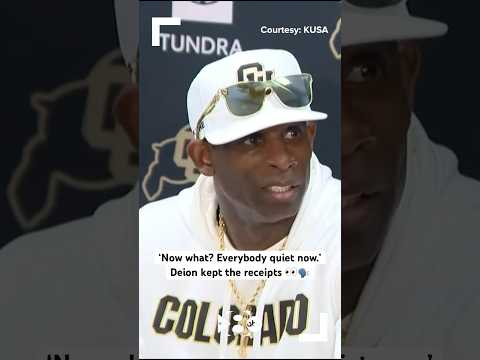 Deion Sanders calls out the media after win over TCU: “Now what? Everybody quiet now.”