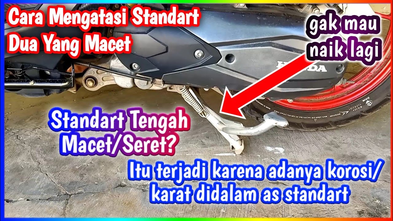 Cara Mengatasi Standar Tengah Macet Gk Mau Naik Lagi | Vlog #41
