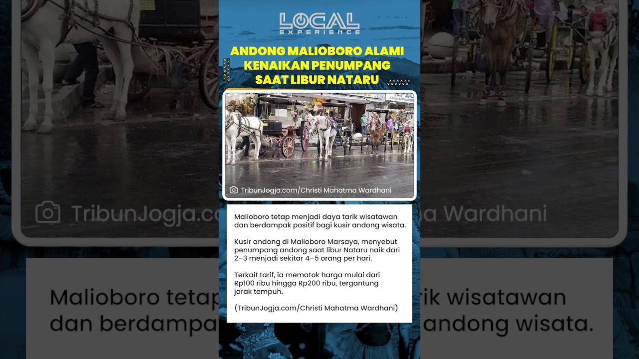 Libur Nataru 2025/2026, Penumpang Andong Malioboro Naik meski Belum ...
