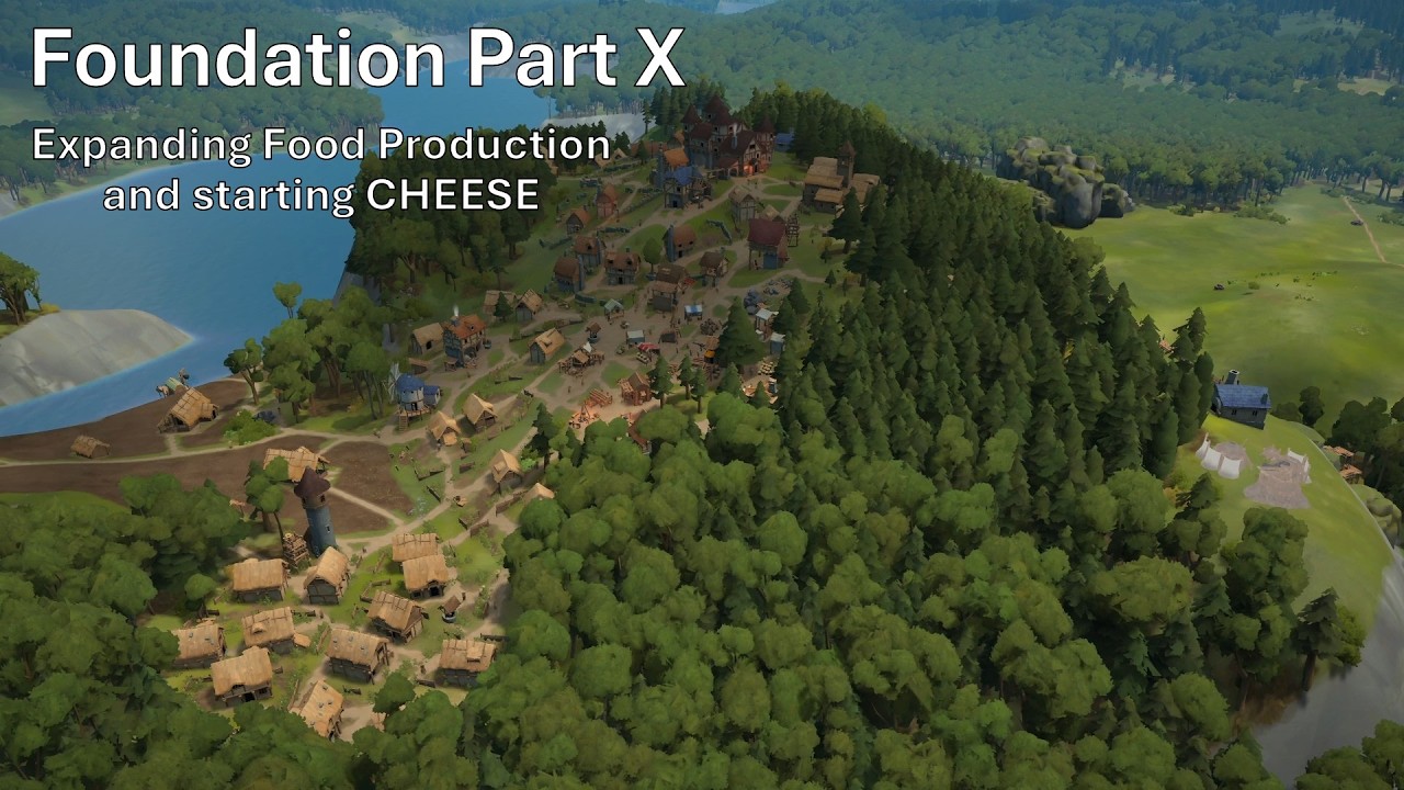 Expanding food production and unlocking CHEESE in Foundation | Cozy Medieval City Builder | Part X
