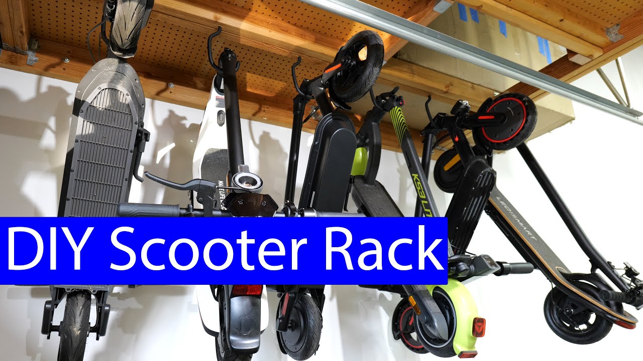 DIY Electric Scooter Rack for $34 | Organization for Garage