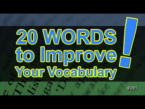 Vocabulary Builder #391 #synonyms #pronunciation #Inglés #pronunciar
