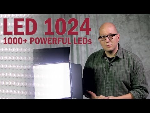 Powerful and lightweight 1000+ LED light for film & photo - LED 1024