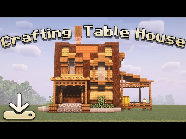 [Schematic] Crafting Table House (Furnished!) Minecraft Map