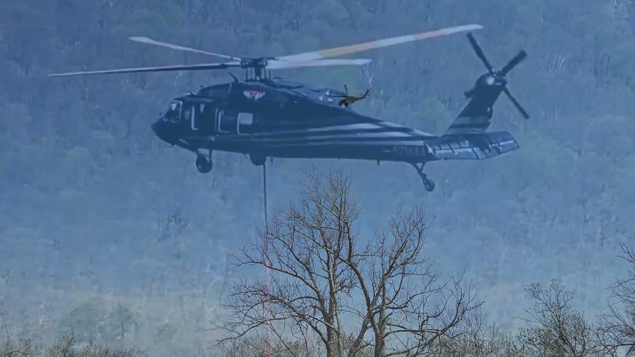 Setting Poles Using a Helicopter