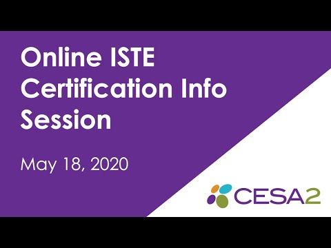 Online ISTE Certification Info Session