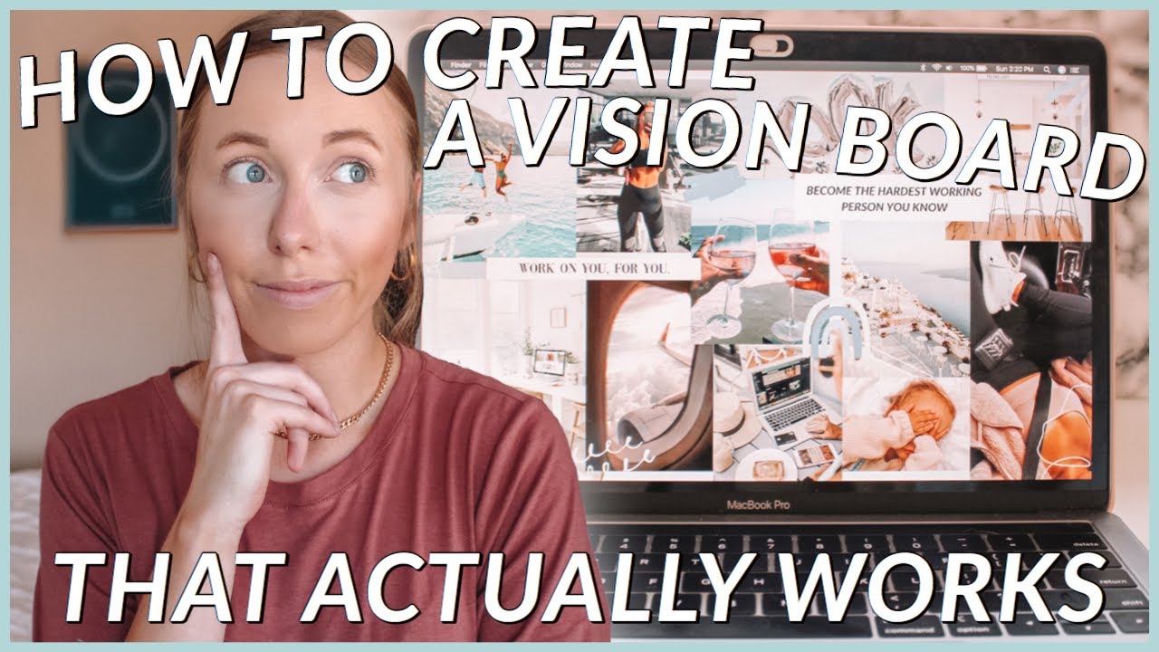 how to create a DIGITAL VISION BOARD that ACTUALLY WORKS | creating a new wallpaper for your desktop