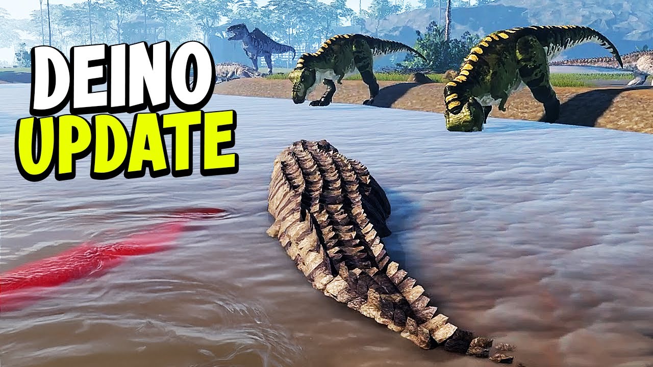 This NEW DEINOSUCHUS UPDATE in Fallen Ashes INHALES DINOSAURS (Roblox)