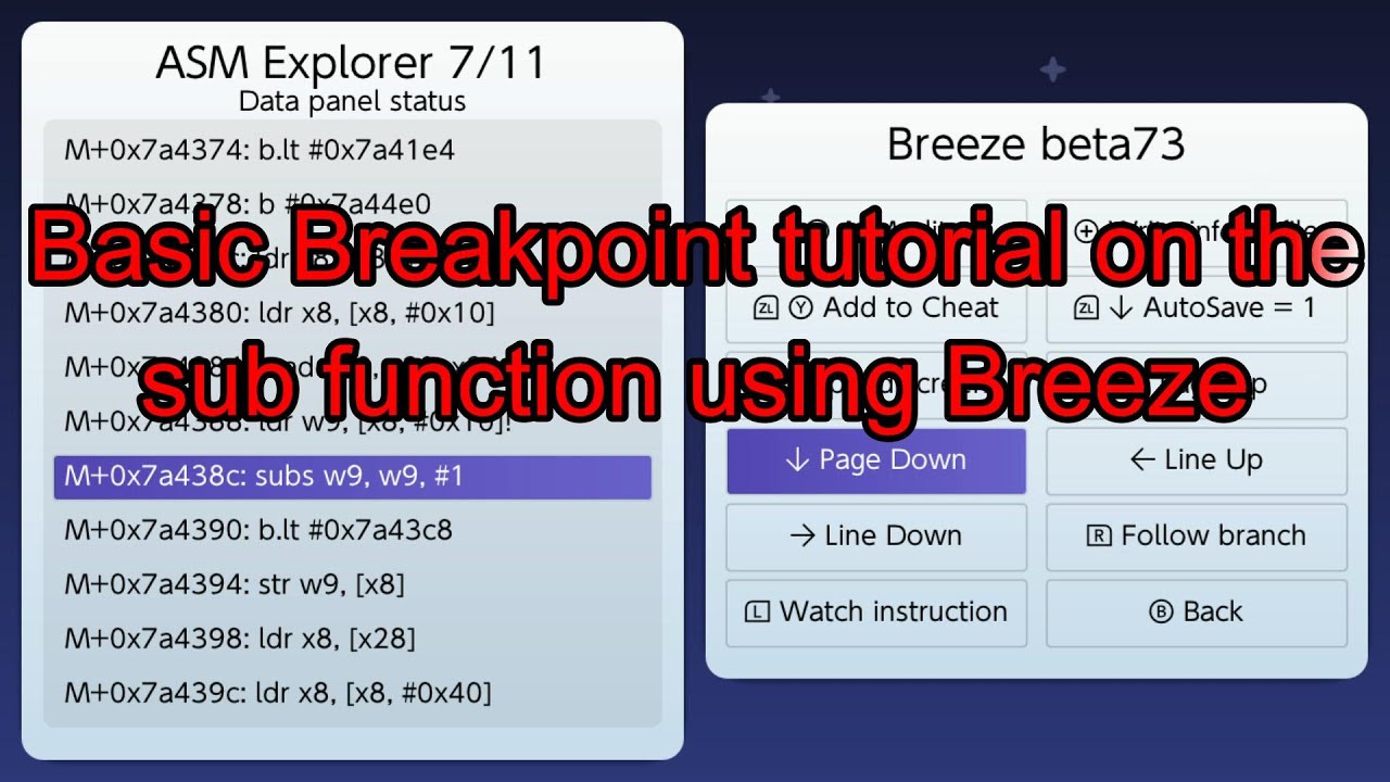 Basic Breakpoint Tutorial using Breeze