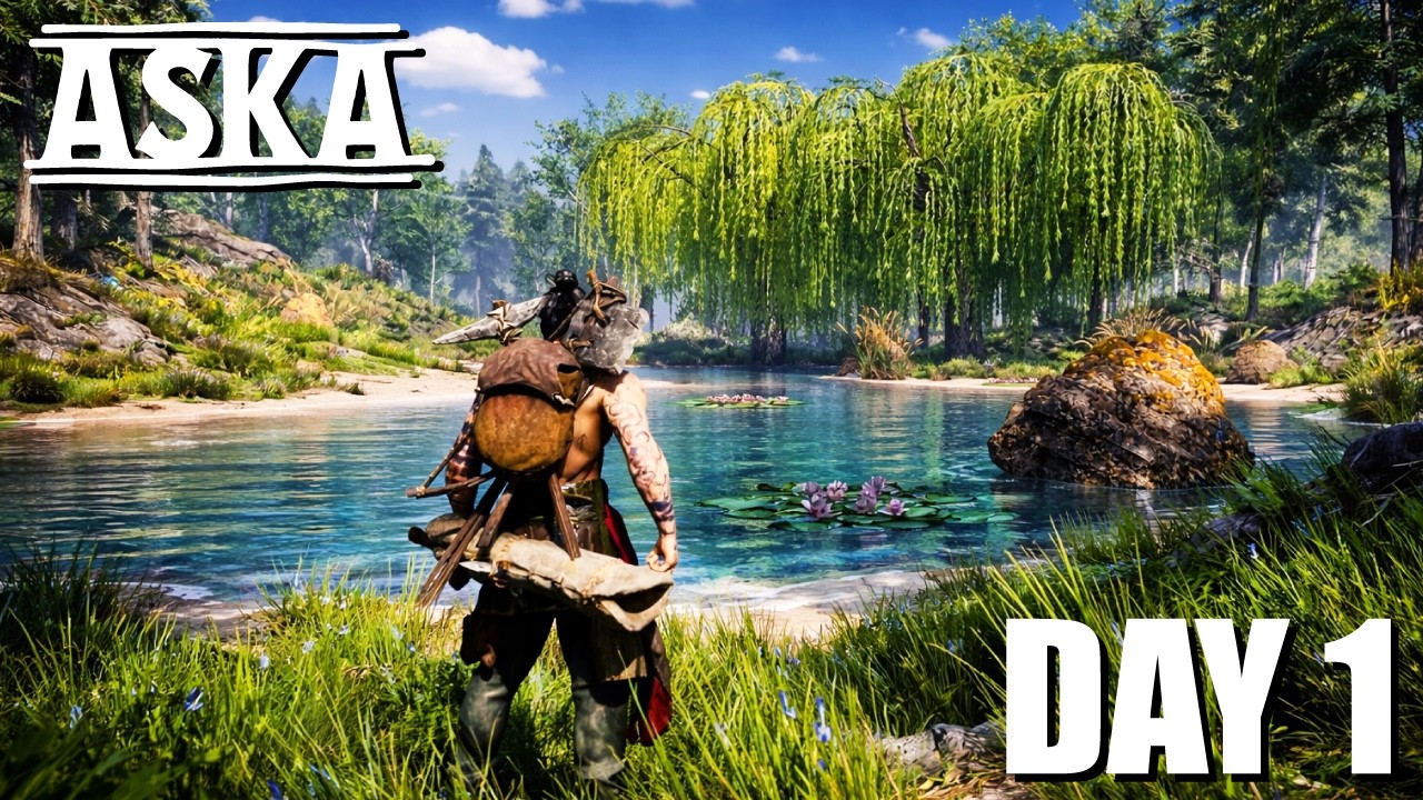 ASKA (Viking Survival Colony Sim) Day 1 - Hearth & Honey Update