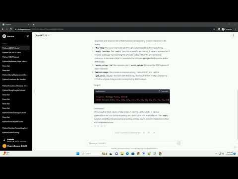 python get ascii value of string