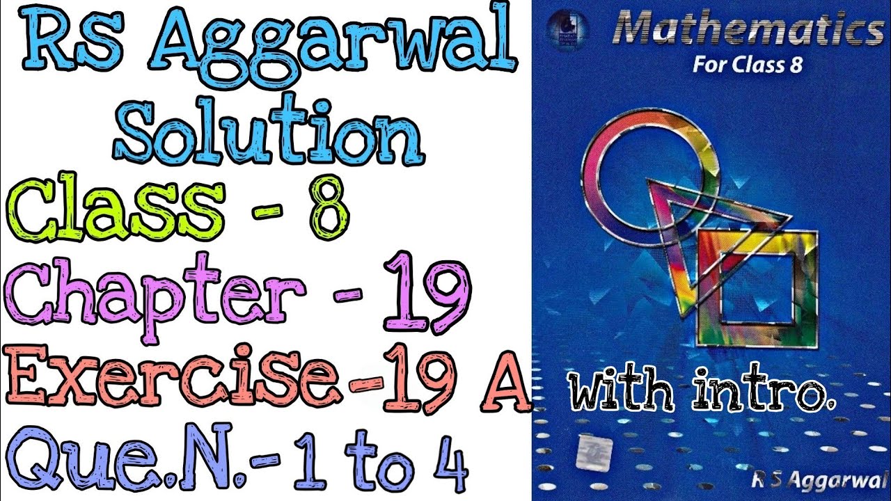 Three Dimensional figures | Class 8 Exercise 19A Question 1-4 |Introduction|Rs Aggarwal | @mdsirm...