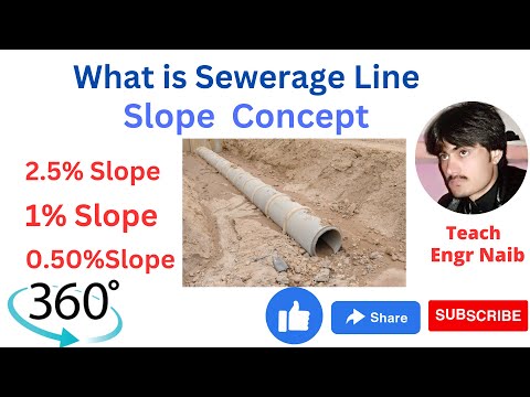 what is Sewerage Line / How Calculate Slope in Sewer Line in Hindi / in Urdu