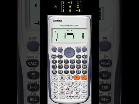 How to find Inverse of a Matrix Using Calculator #youtubeshorts #shortsviral #viral