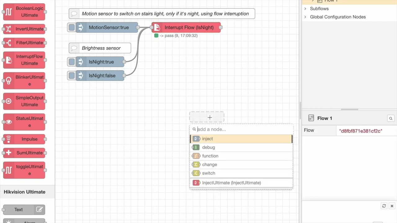 Interrupt Flow node for Node-Red