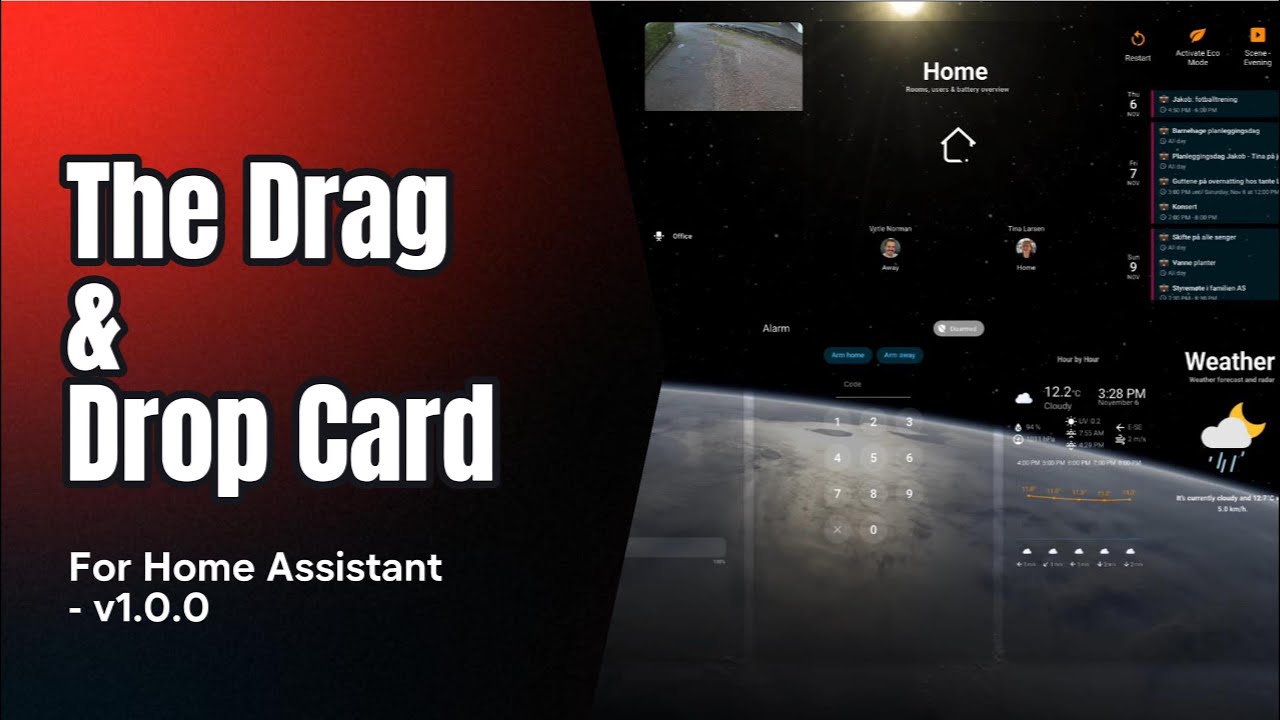 The Drag and Drop card for Home Assistant - Update v1.0.0