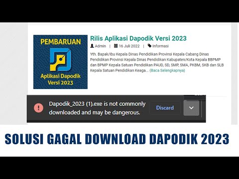 Solusi Gagal Download Dapodik 2023
