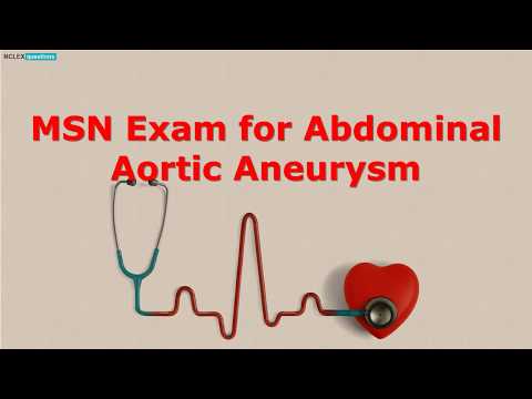 NCLEX RN questions on abdominal aortic aneurysm