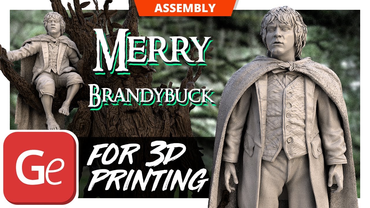 Merry Brandybuck 3D Printing Figurine | Assembly by Gambody