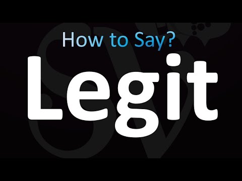 How to Pronounce Legit (correctly!)