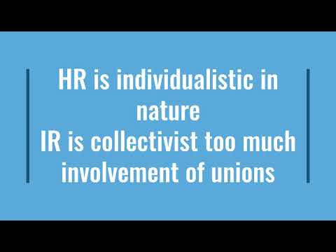 Differences between HR and IR
