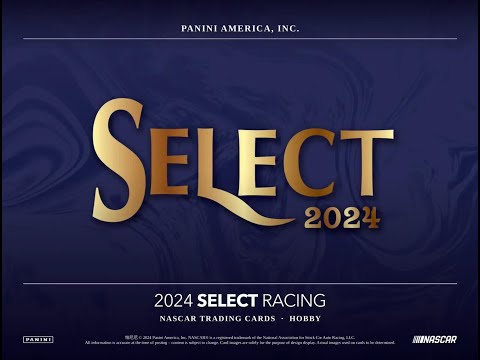 eclectic ~ 2024 Panini Select Racing Hobby Box Break